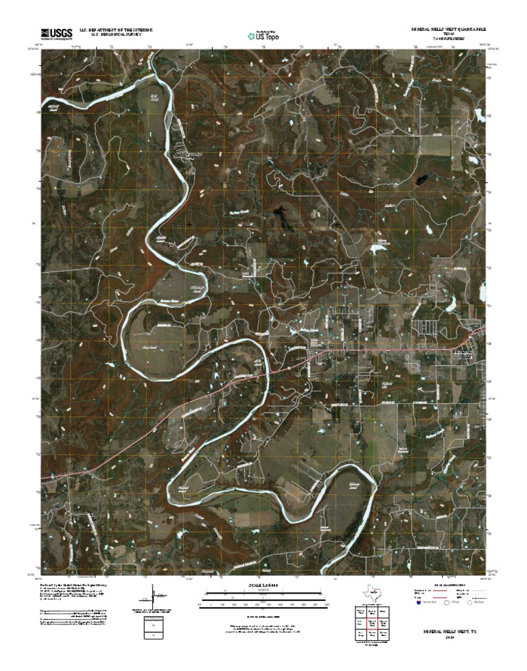 Topographic Map of Mineral Wells West | PDF | United States Geological ...