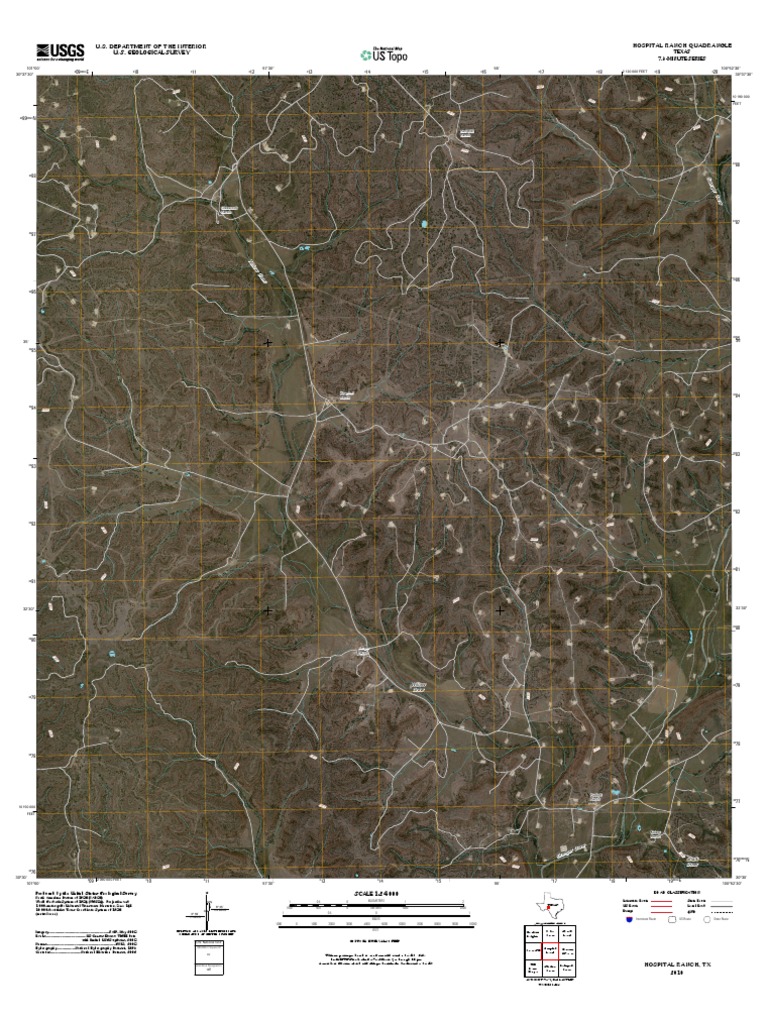 Topographic Map of Hospital Ranch | PDF | Home & Garden