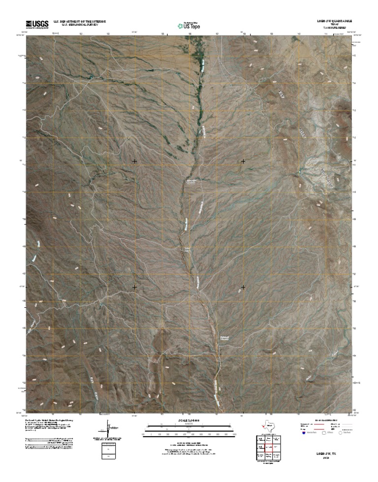 Topographic Map of Lobo SW | PDF | Geomatics | United States Geological ...