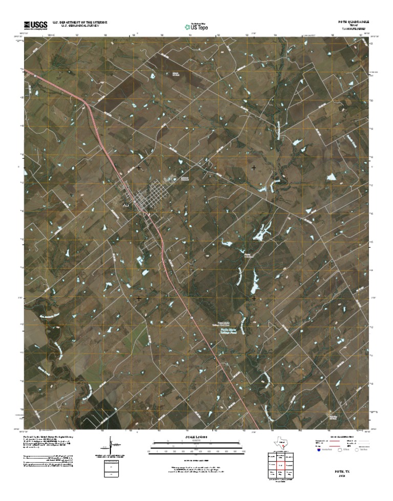 Topographic Map of Poth | PDF | United States Geological Survey ...
