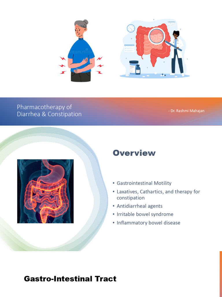 Pharmacotherapy For Diarrhea & Constipation Updated | PDF | Dietary ...