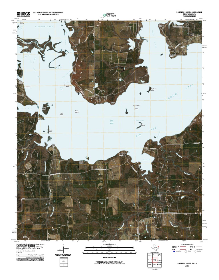 Topographic Map of Potters Point | PDF | Navigation | Infographics