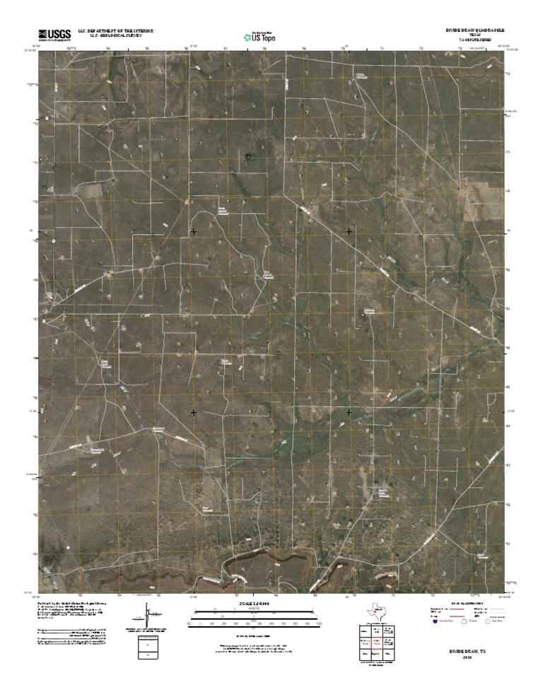 Topographic Map of Divide Draw | PDF