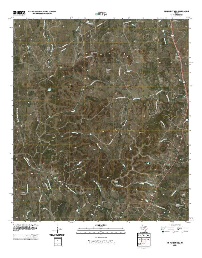 Texas Monument Hill Map Overview | PDF | United States Geological ...