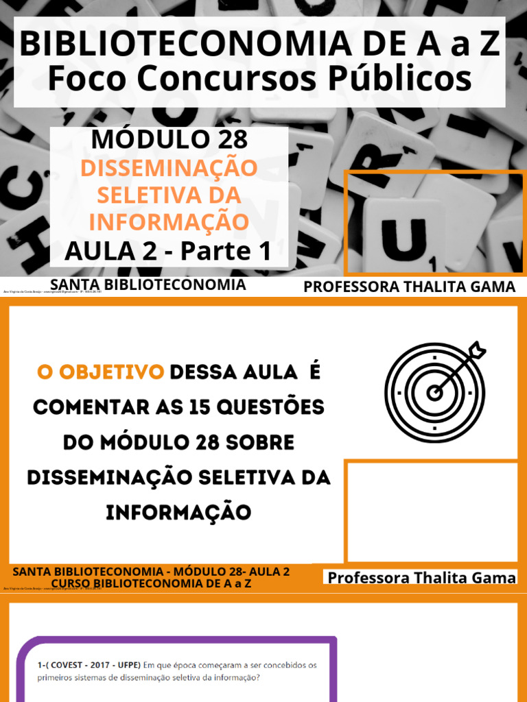 Slides Módulo 28 - Aula 02 - Parte 01 | PDF | Science