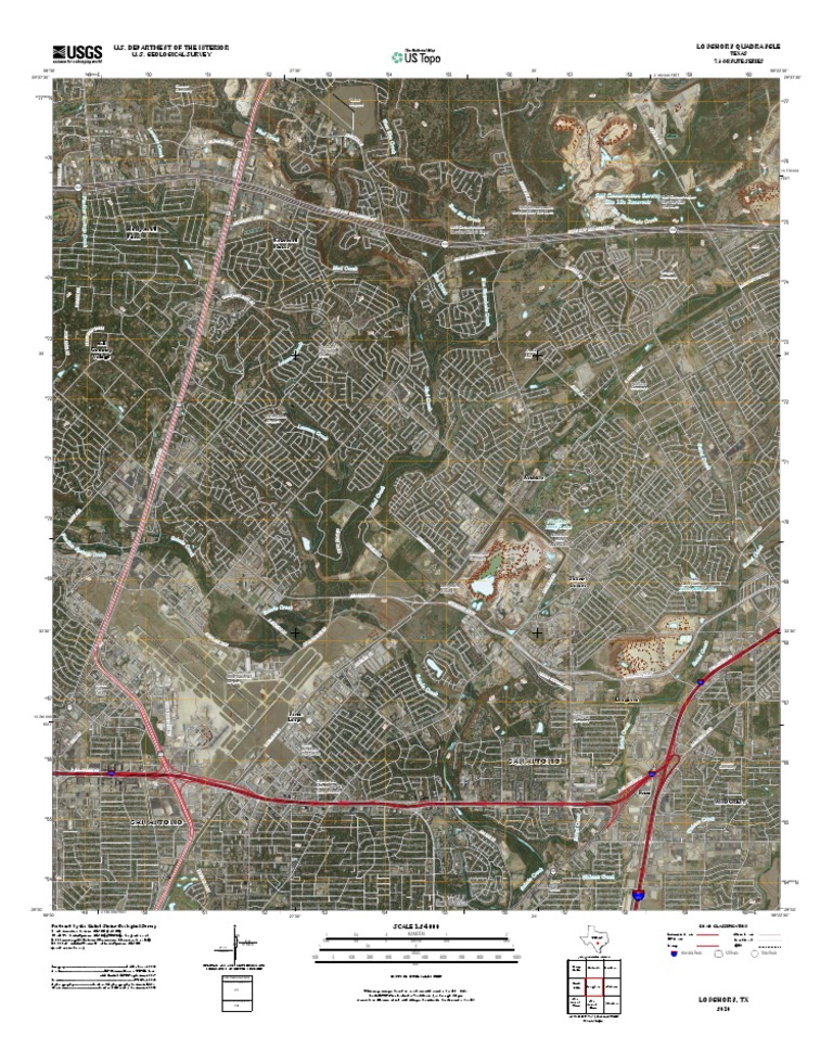 Topographic Map of Longhorn | PDF | United States Geological Survey ...