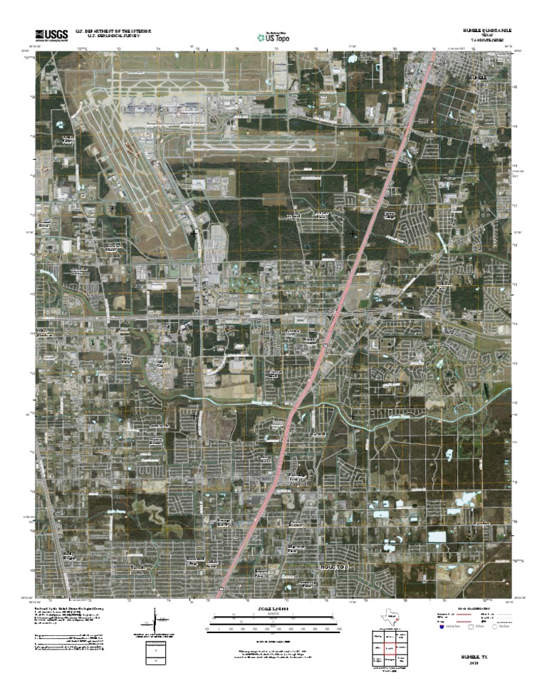 Topographic Map of Humble | PDF | Cartography | Visualization (Graphics)