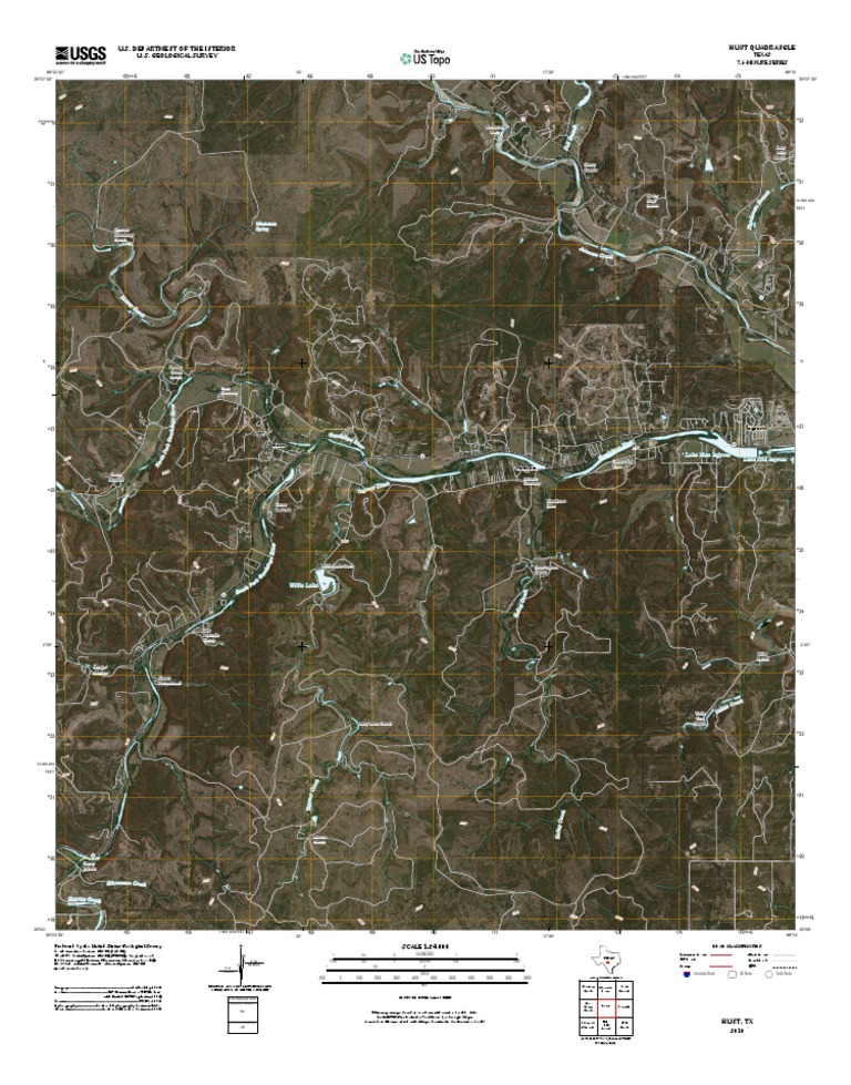 Topographic Map of Hunt | PDF | United States Geological Survey | Geomatics