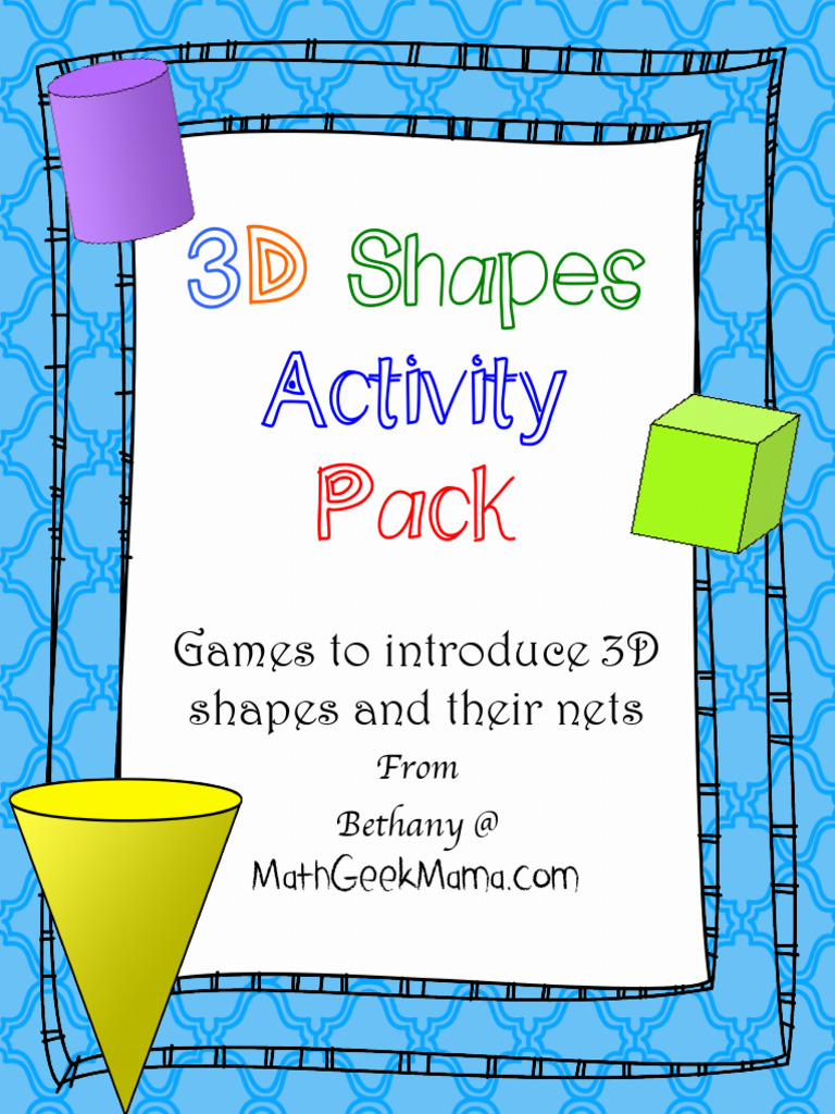 3D Shapes Game Matching Shape Hunt Patterns | PDF | Geometric Shapes ...