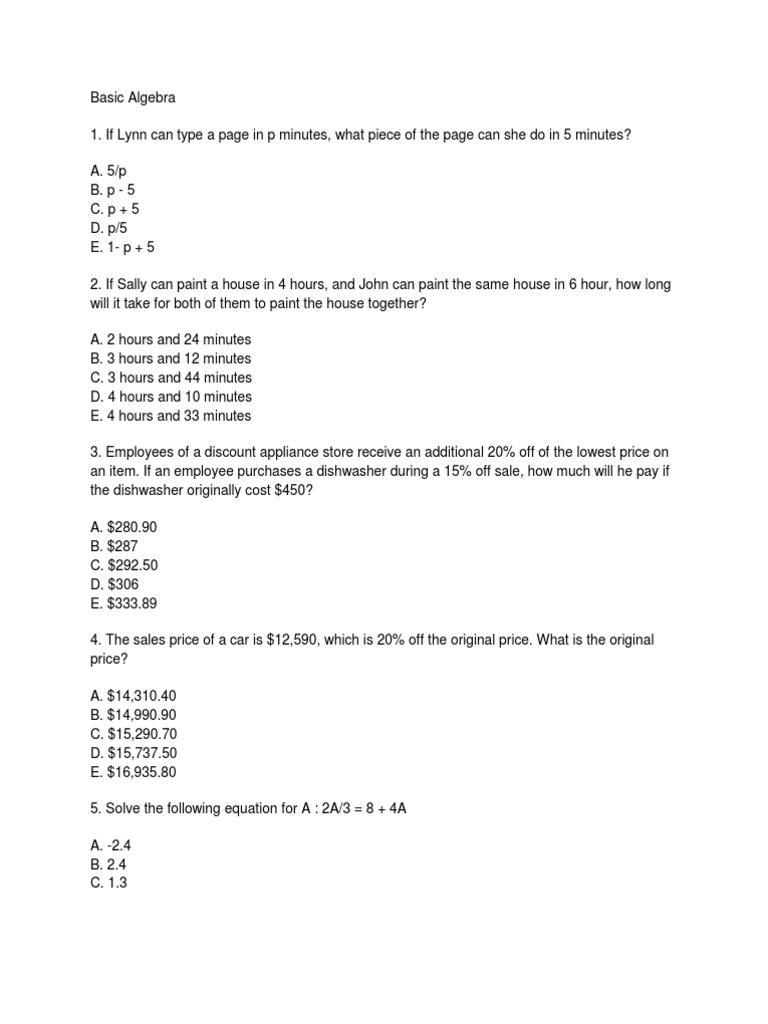 TEAS Math Review | PDF | Celsius | Fraction (Mathematics)
