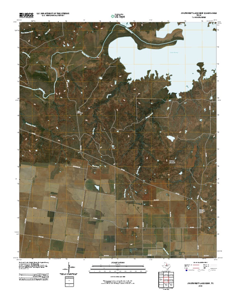 Topographic Map of Southwest Lake Kemp | PDF