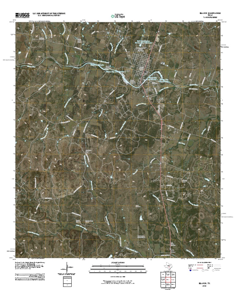 Topographic Map of Blanco | PDF