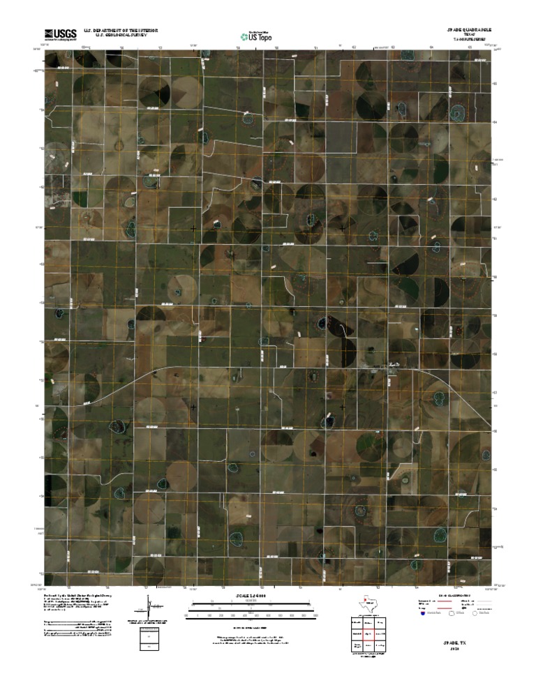 Topographic Map of Spade | PDF | United States Geological Survey ...