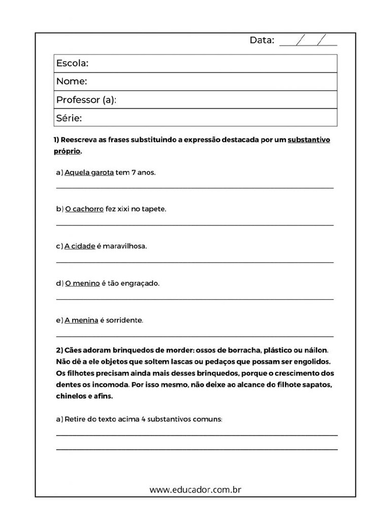 Atividade 3º e 2º - LP 22.07 | PDF