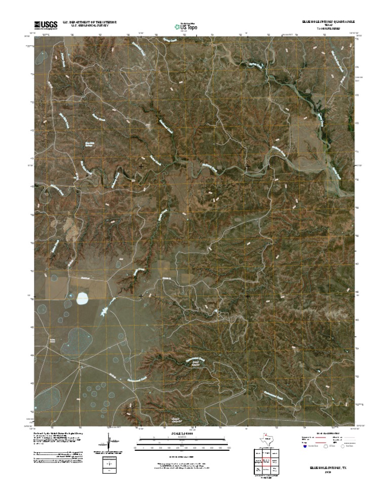 Blue Hole Springs Quadrangle Map | PDF | Science & Mathematics