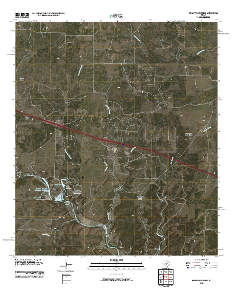 Topographic Map of Mountain Home | PDF