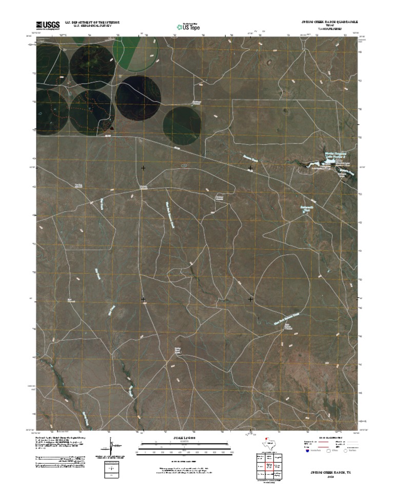 Topographic Map of Spring Creek Ranch | PDF | Geomatics | United States ...