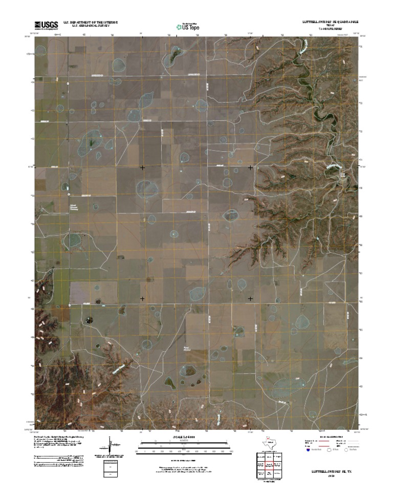 Topographic Map of Luttrell Springs NE | PDF | United States Geological ...