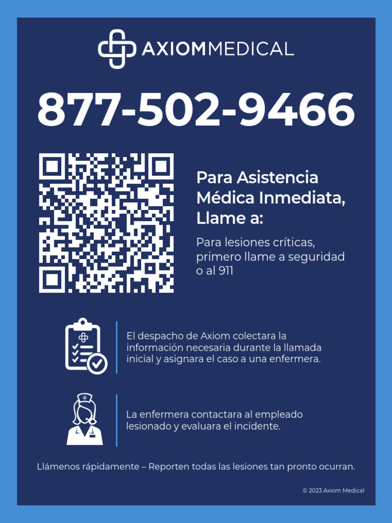 Axiom Medical Spanish QR Code Poster | PDF