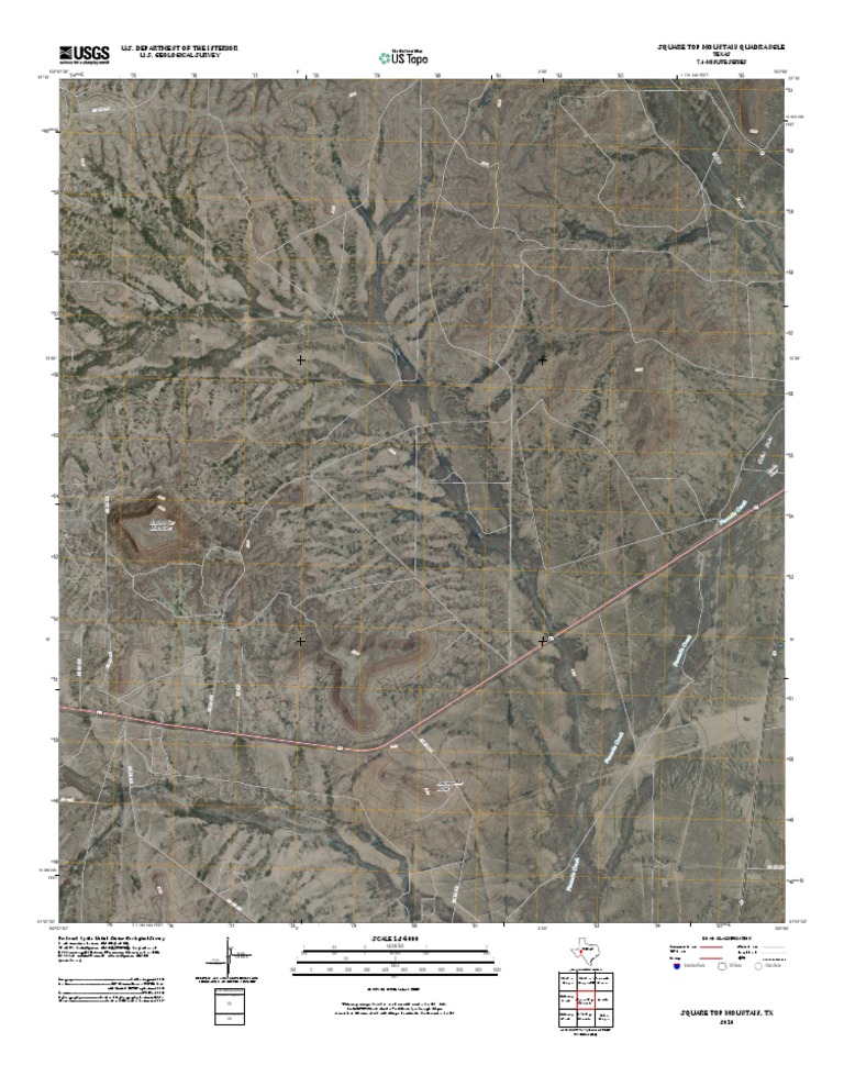 Topographic Map of Square Top Mountain | PDF | Geomatics | Cartography