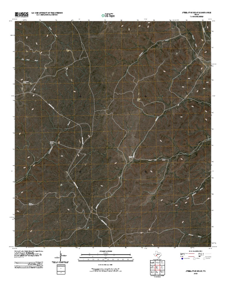 Topographic Map of Steel Star Draw | PDF | United States Geological ...