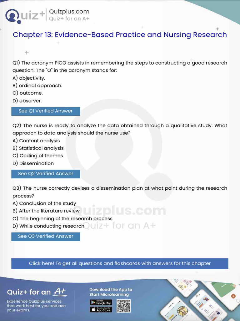 The Acronym Pico Assists in Remembering The Steps To Constructing A ...