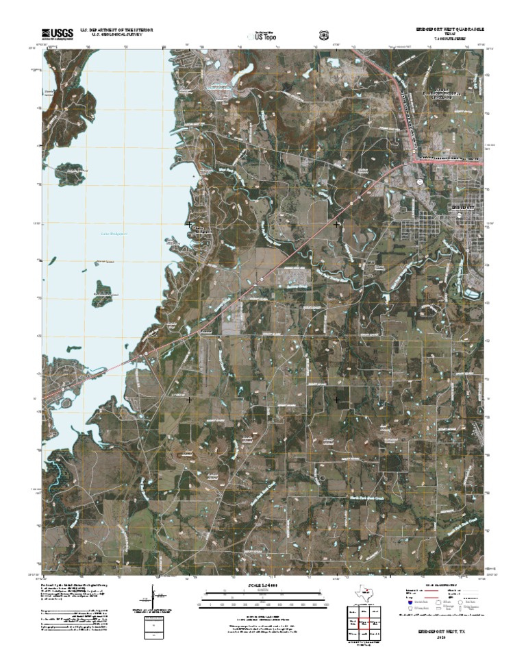 Topographic Map of Bridgeport West | PDF | Surveying | Geomatics