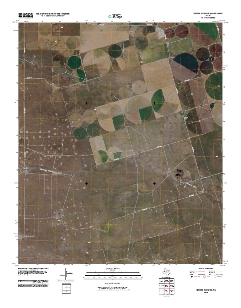 Topographic Map of Brinson Ranch | PDF | Sports & Recreation
