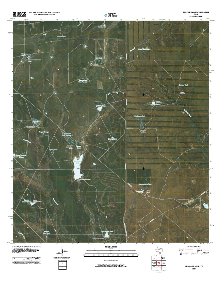 Topographic Map of Briscoe Ranch | PDF