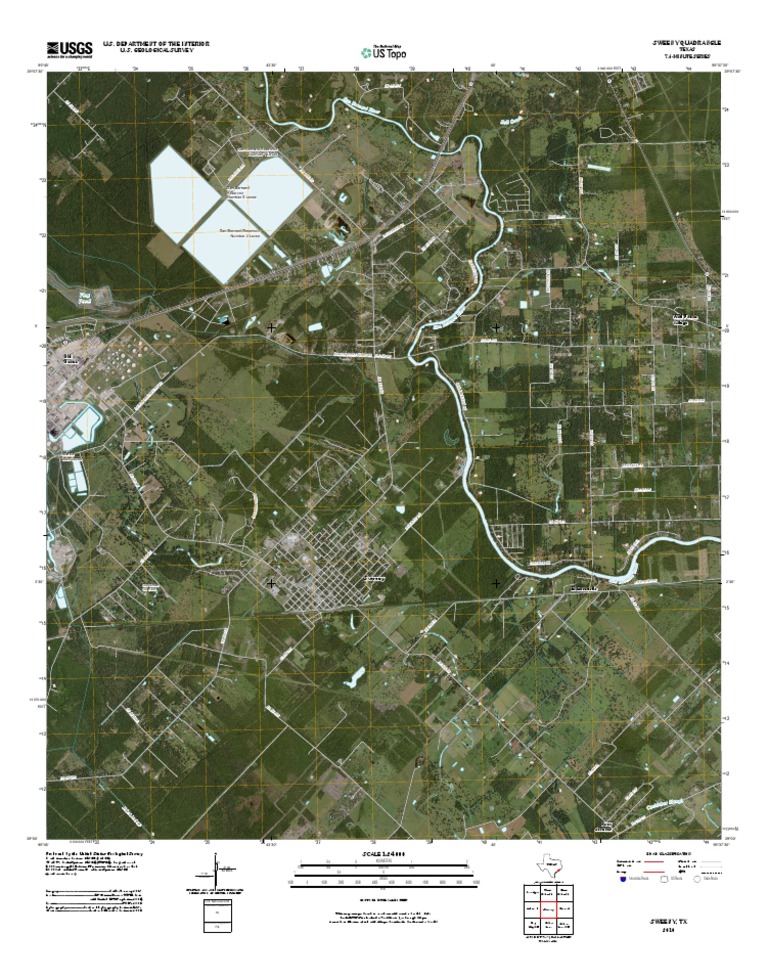 Topographic Map of Sweeny | PDF | Road | Road Infrastructure