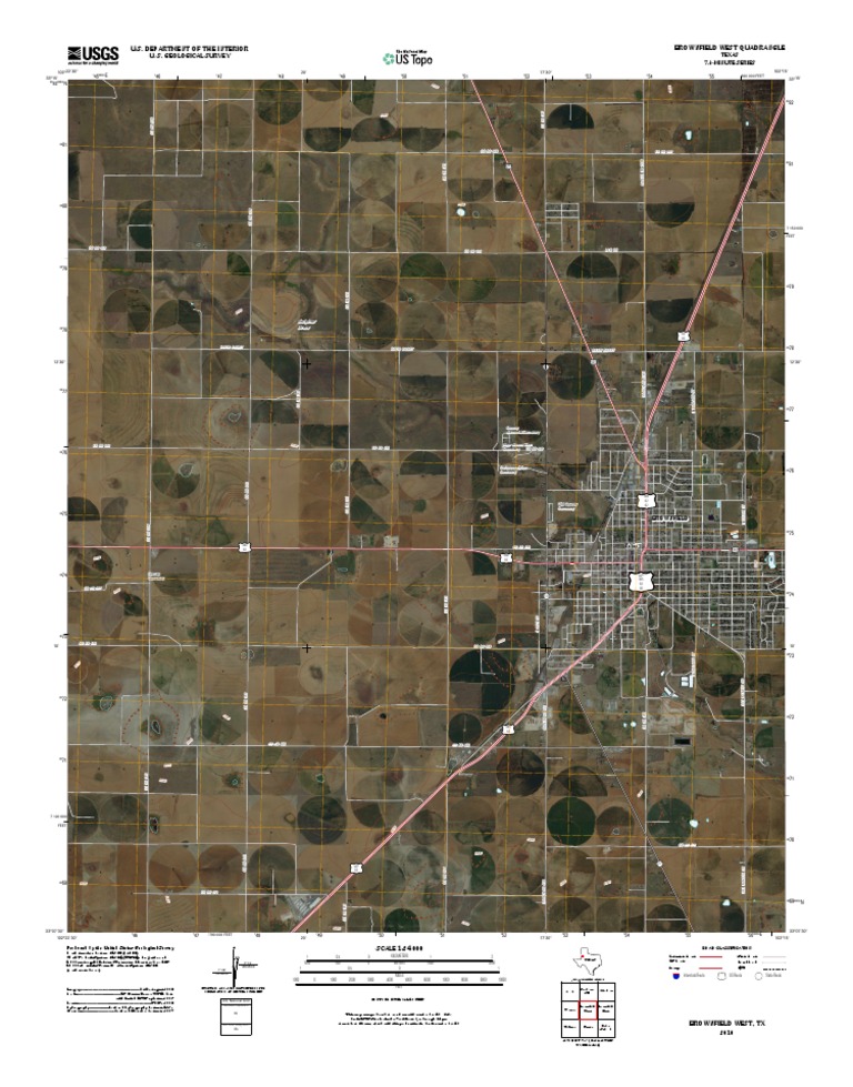 Topographic Map of Brownfield West | PDF