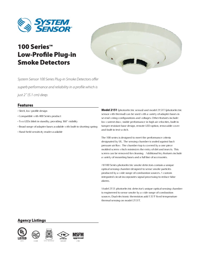 A05 0182system Sensor | PDF | Smoke | Electrical Equipment