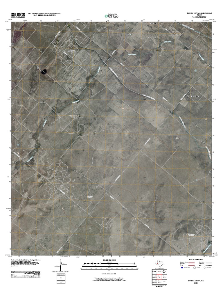 U.S. Department of The Interior Buena Vista Quadrangle | PDF | United ...