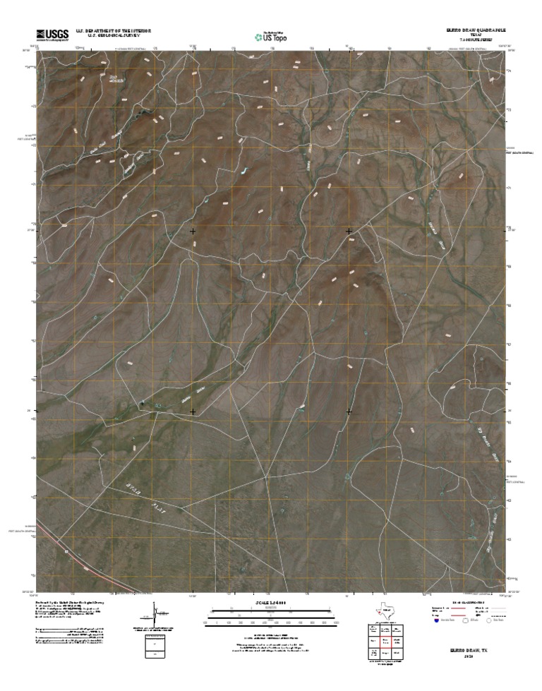 Topographic Map of Burro Draw | PDF