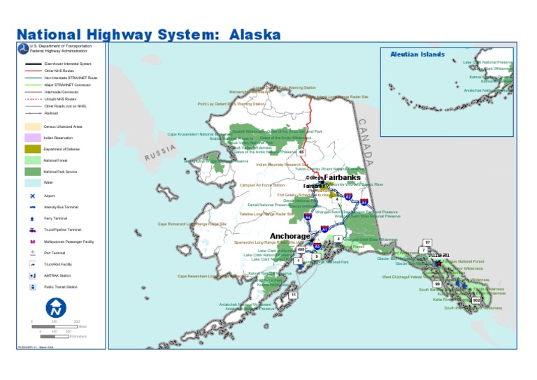 Map of Alaska - National Highway System | PDF