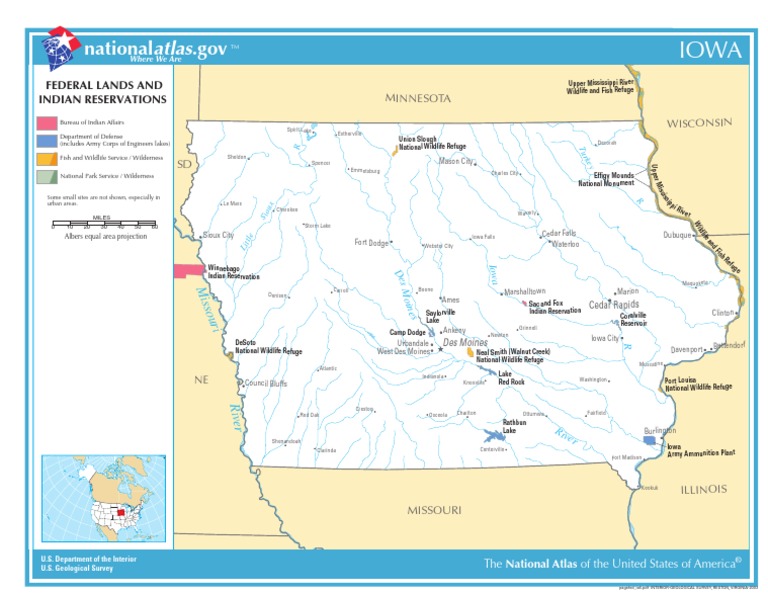 Iowa Indian Reservations and Wildlife Refuges | PDF