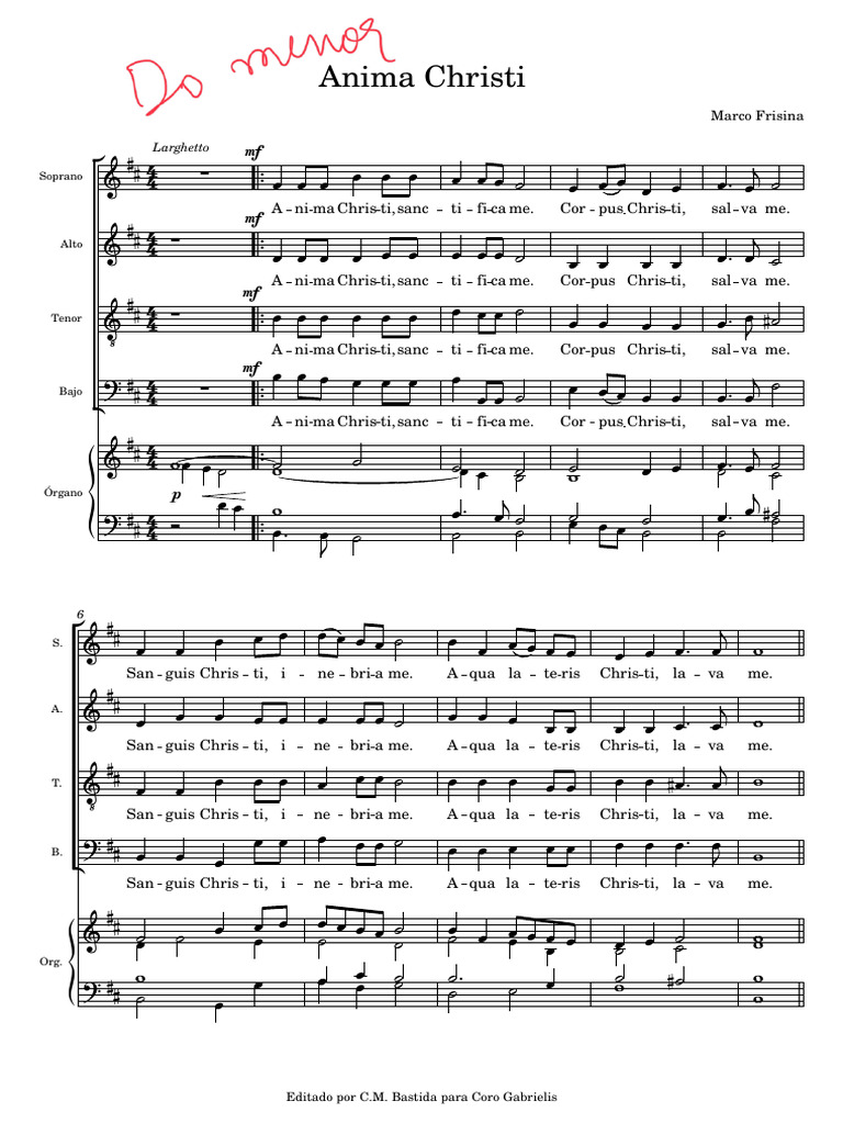10 Anima Christi Frisina CG | PDF