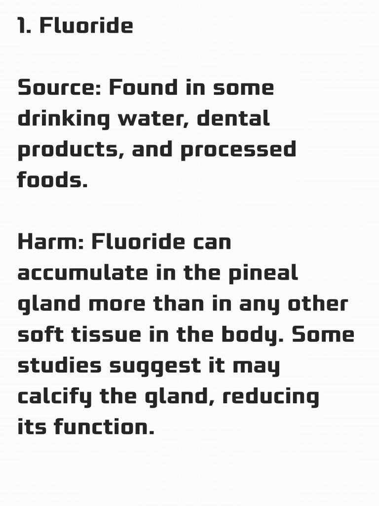 Harmful To The Pineal Gland! | PDF