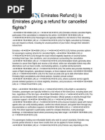 Emirates Refund Request Form | PDF