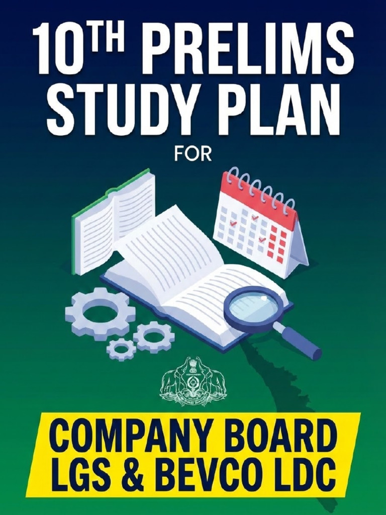 10th Prelims Study Plan | PDF