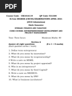 BCOS-185 Entrepreneurship Assignment 2025-26 | PDF | Startup Company ...