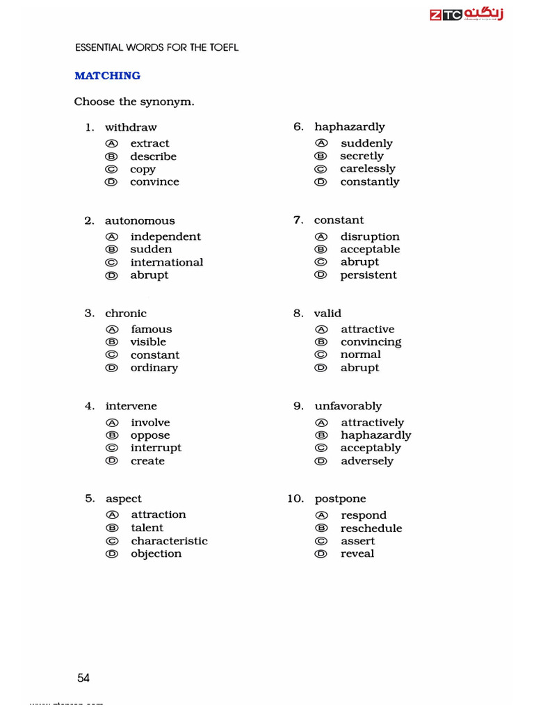 TOEFL Activities Lesson 1 | PDF | Clothing | Perception