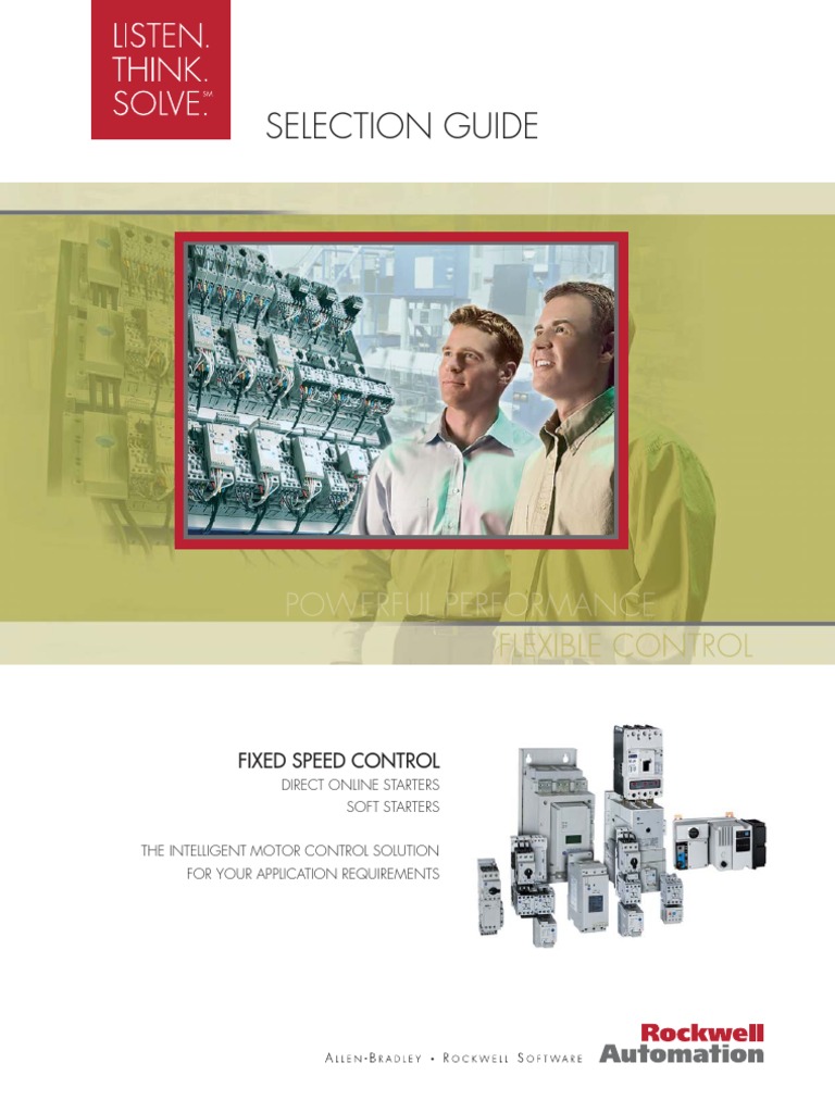 Selection Guide: Fixed Speed Control | PDF | Alternating Current | Relay