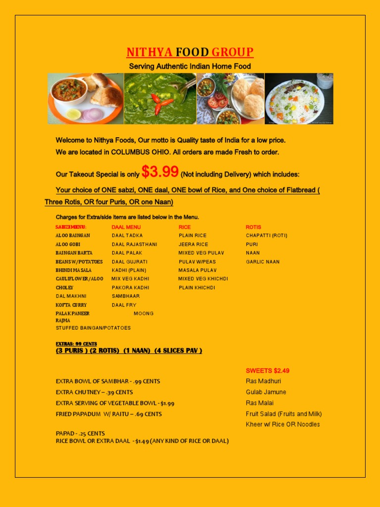 Nithya Food Group | PDF