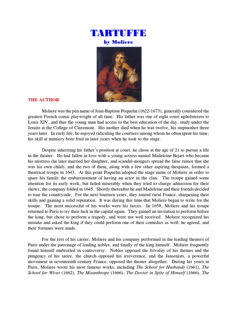 Tartuffe | PDF | Molière