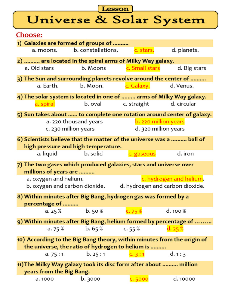 Unit 3 A | PDF | Galaxy | Sun