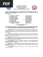 Barangay Videoke Regulation Ordinance | PDF | Public Law | Government