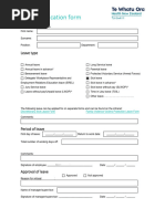 Annual Leave Application Form Template | PDF