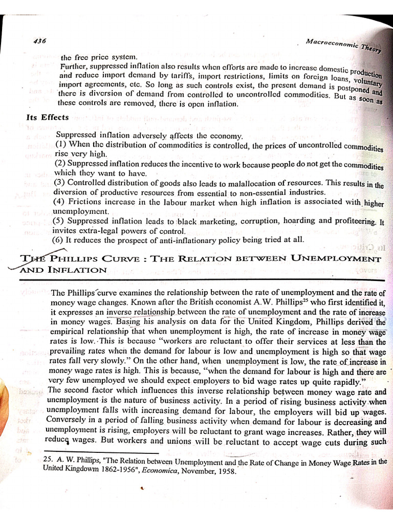 The Phillips Curve | PDF