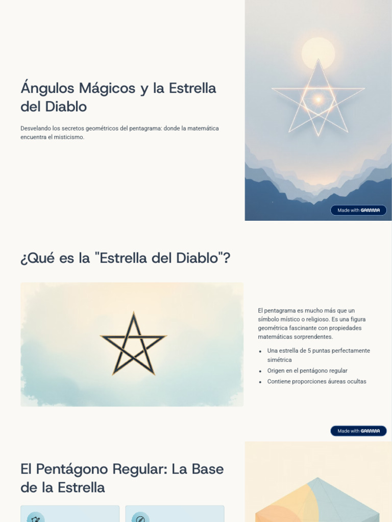 Angulos Magicos y La Estrella Del Diablo | PDF | Geometría del plano ...